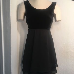 CDC | Dresses | Cdc Black Velvet Feel Chiffon Sleeveless Dress A | Poshmark